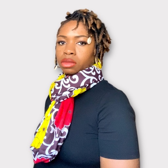 Zesty Couture | Accessories | African Print Infinity Scarf And Head ...